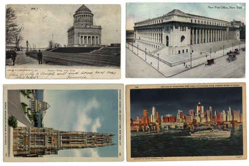 LOT OF 4 ~ New York City ~ Post Office ~ George Washington Bridge ...
