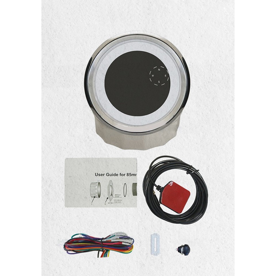 Motorcycle Speedometer Digital LED LCD Odometer Tachometer 85mm ...