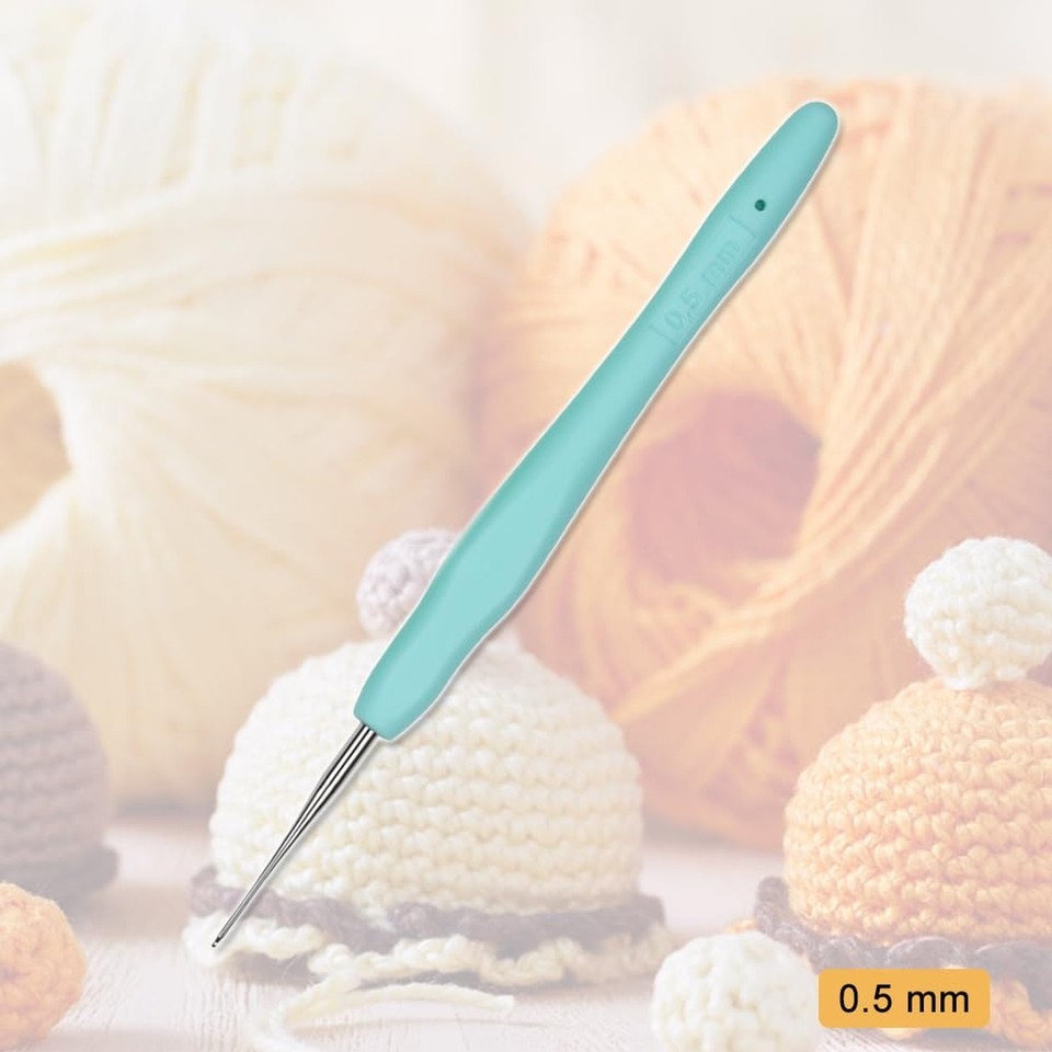 Small Size Crochet Hook Lace Crochet Needle QLRFFLJOY 0.5mm Crochet ...