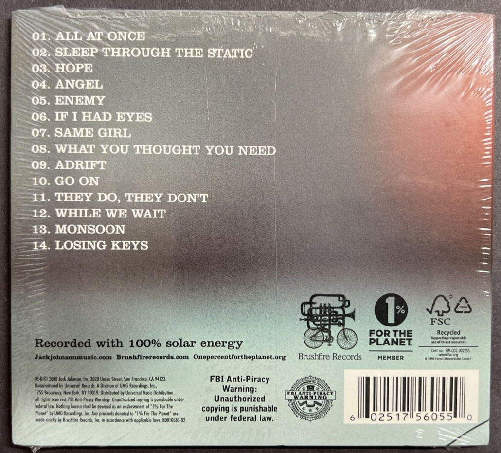 Sleep Through the Static by Johnson, Jack (CD, 2008) for sale online | eBay