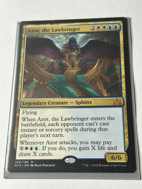 MTG Azor, the Lawbringer Rivals of Ixalan 154/196 Regular Mythic for ...