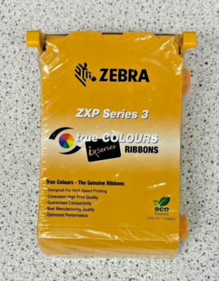 Zebra Black Monochrome Ribbon (1000 images), 800033-801, for ZXP Series ...