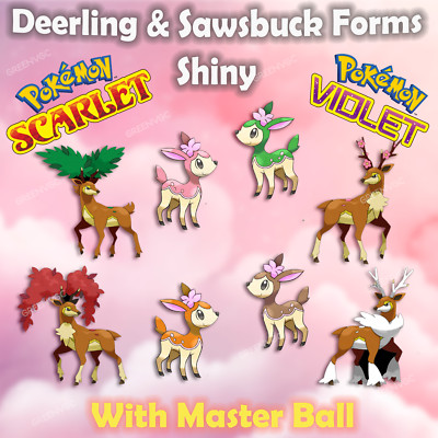 All Deerling and Sawsbuck Forms Set Shiny 6iv BR | Pokemon Scarlet and ...