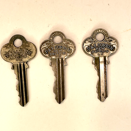 Vintage Ornate P&F Corbin New Britain CT Keys Lot of 3 All Different | eBay