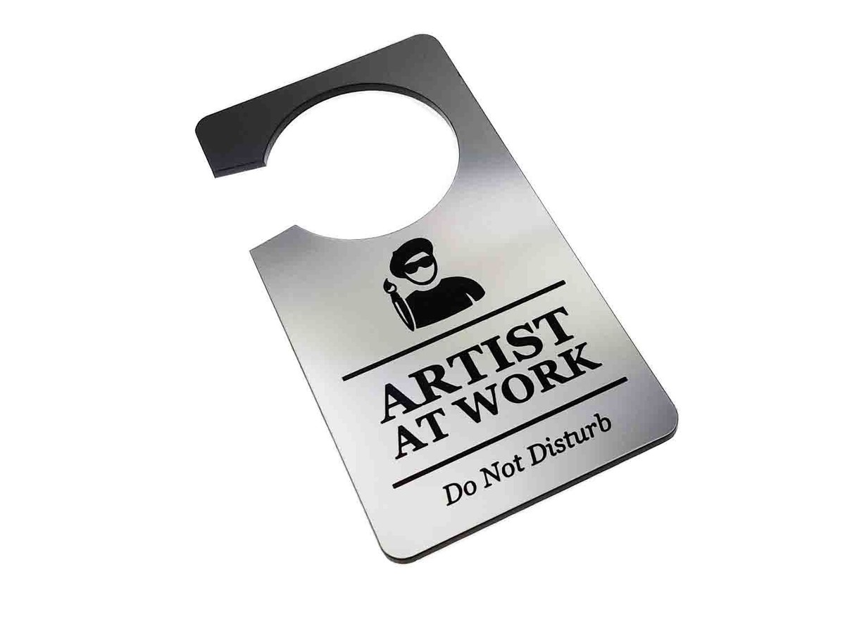 Artist At Work Sign