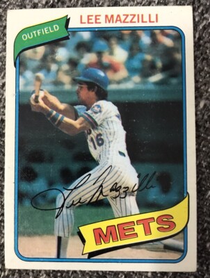 Lee Mazzilli NY Mets 1980 Outfield # 25 Vintage Baseball Collectors ...