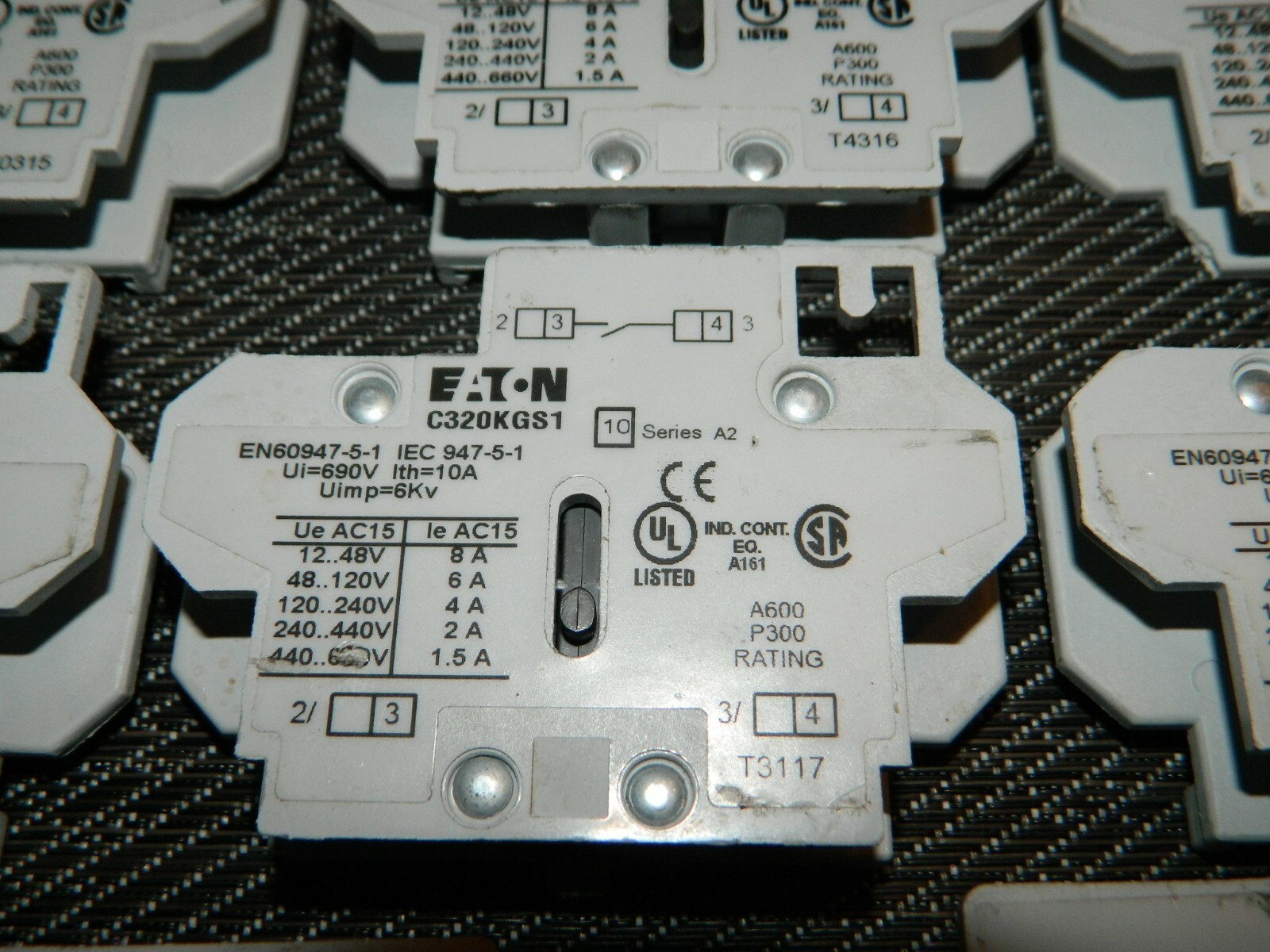 Eaton C320kgs1 Series A2 Auxiliary Contact Block 1 N.o. for sale online ...