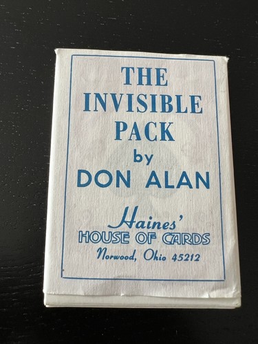 Bicycle Rider Back Invisible Deck Don Alan Cincinnati Ohio USPCC Magic ...