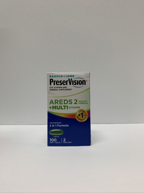 PreserVision AREDS 2 Plus Formula Multivitamin Softgels 100 Count for ...
