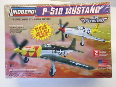 Lindberg 1:72 Scale North American P-51B Mustang Model Kit # 70525 ...