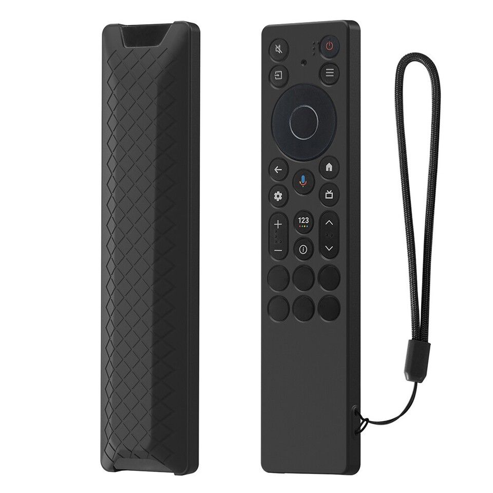 For TCL RC923A/RC813A Silicone Remote Control Protect Case with Lanyard ...