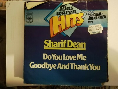 Sharif Dean Do You Love Me / Goodbye And Thank You 7" 1973 | eBay