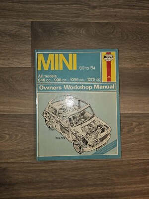 Haynes Mini 1969-1984 Owners Workshop Manual 646 All Models Inc Cooper ...