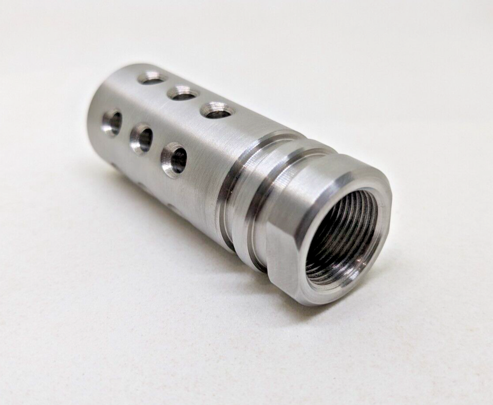 7mm Remington Magnum 5/8-24 Stainless Steel 2.250 Inch Muzzle Brake ...