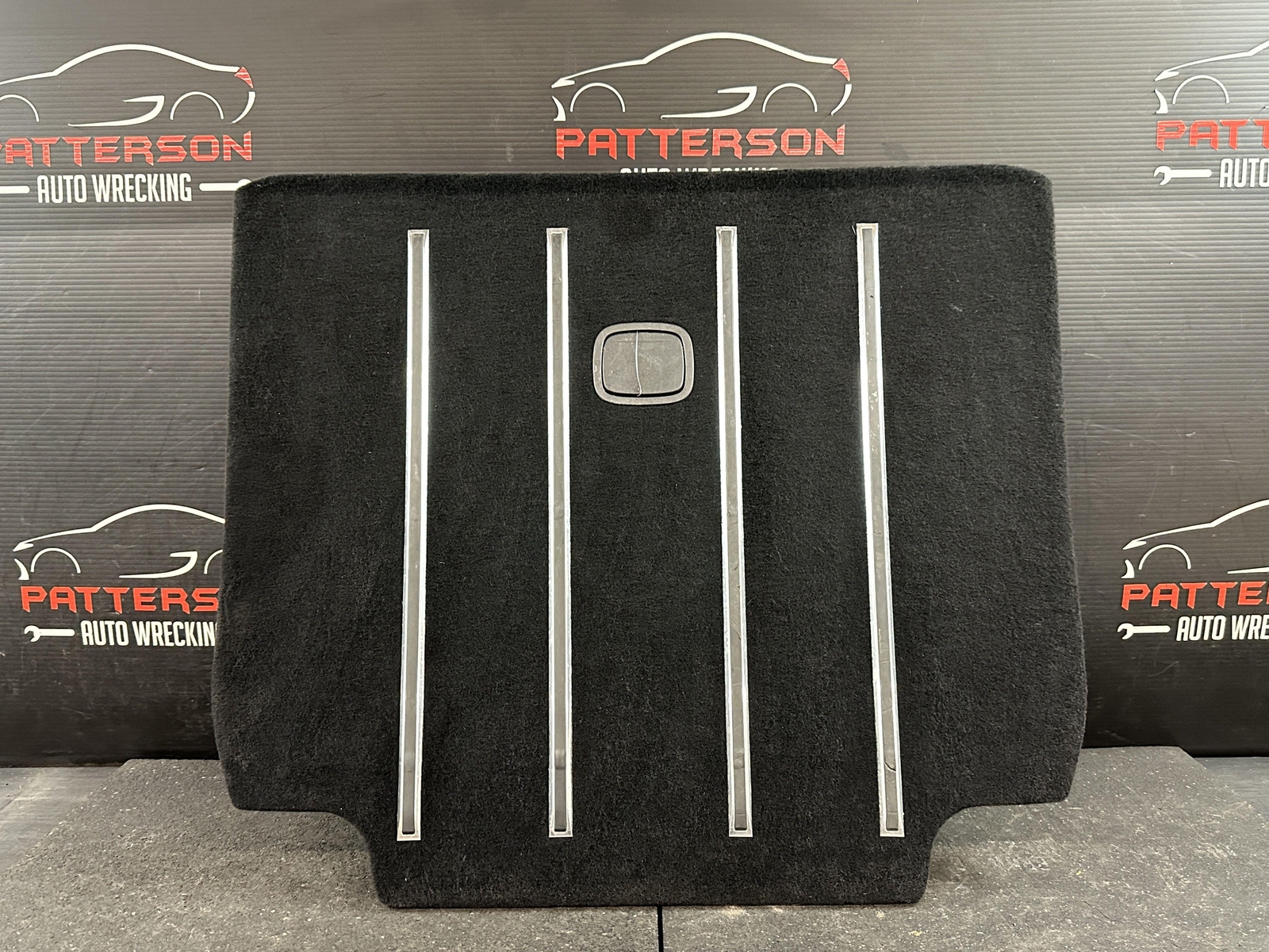 07-10 JAGUAR XK REAR TRUNK SPARE TIRE CARGO FLOOR COVER CARPET BLACK ...