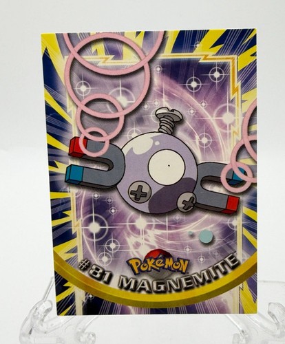Magnemite Pokemon Card Topps #81 TV Animation Edition Series Blue Logo ...