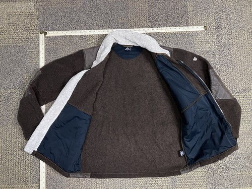 KUHL Mens Full-Zip Sherpa Fleece Alpenwurx Jacket in Brown Faux Suede ...