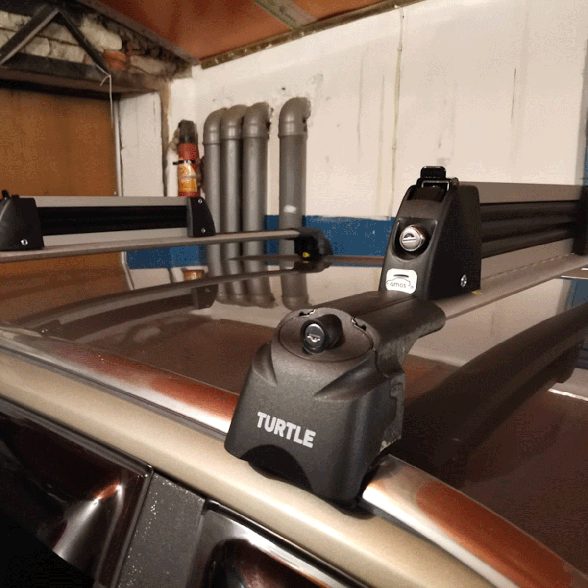 Audi A6 AVANT (C6) 2005-2010 For Roof Rack Cross Bars Black Flush Rails ...