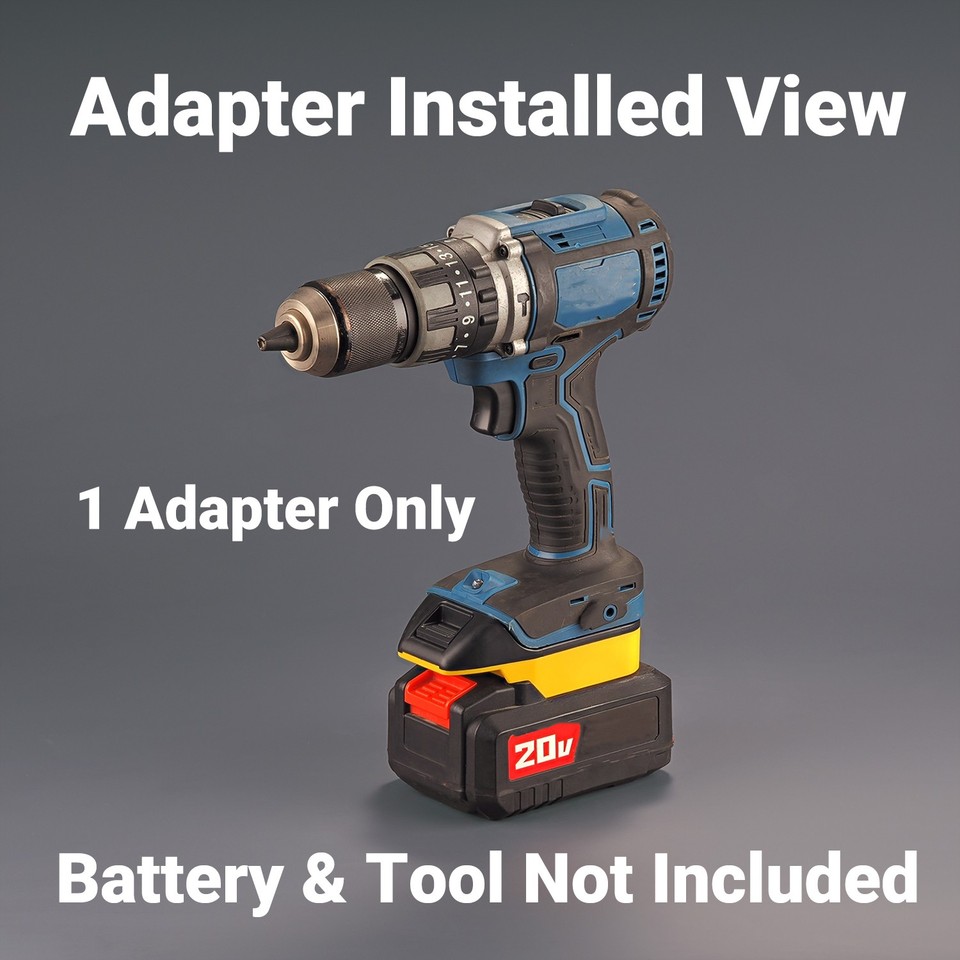 1 Adapter for Hercules 20V Tool to for Bauer 20V Battery with Low ...