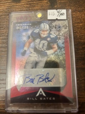 2021 Panini Chronicles - Ascension Autographs Bill Bates #ASC-BBA Red ...
