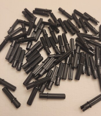 NEW LEGO 10X BLACK TECHNIC 2M CROSS AXLE W/SNAP & FRICTION #18651 | eBay
