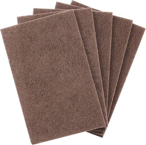 Heavy Duty XL Brown Scouring Pads. 5 Count (Pack of 1), Extra Powerful ...