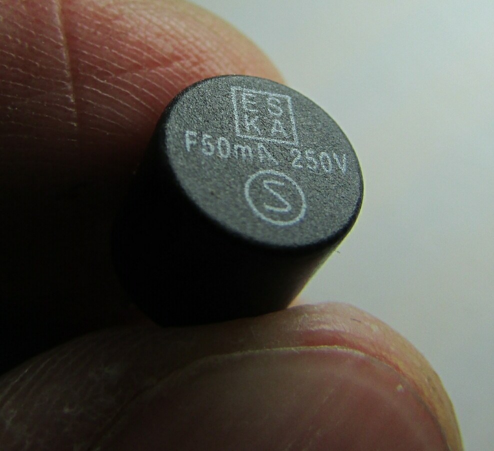 Lot 10 ESKA F-Link 50mA 250V TR5 Radial Can Vertical Fuse 1/20 Amp .05A ...