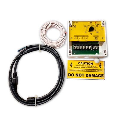 Domestic Pipe Trace Heating Kit with Adjustable Electronic Thermostat ...