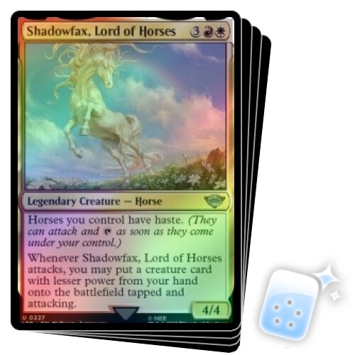 FOIL SHADOWFAX, LORD OF HORSES X4 The Lord Of The Rings Magic MTG MINT CARD | eBay