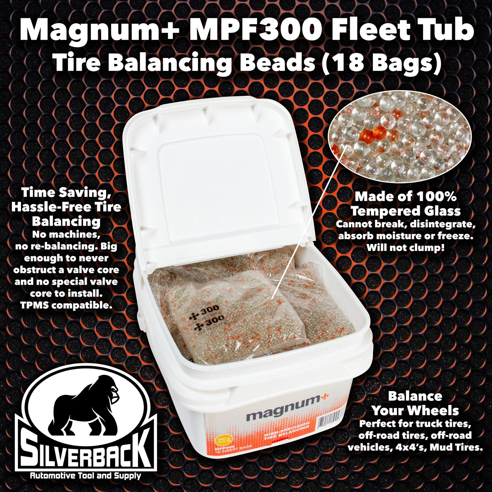 Silverback Automotive EZ-Bucket Magnum Fleet Tub with Balancing Beads ...