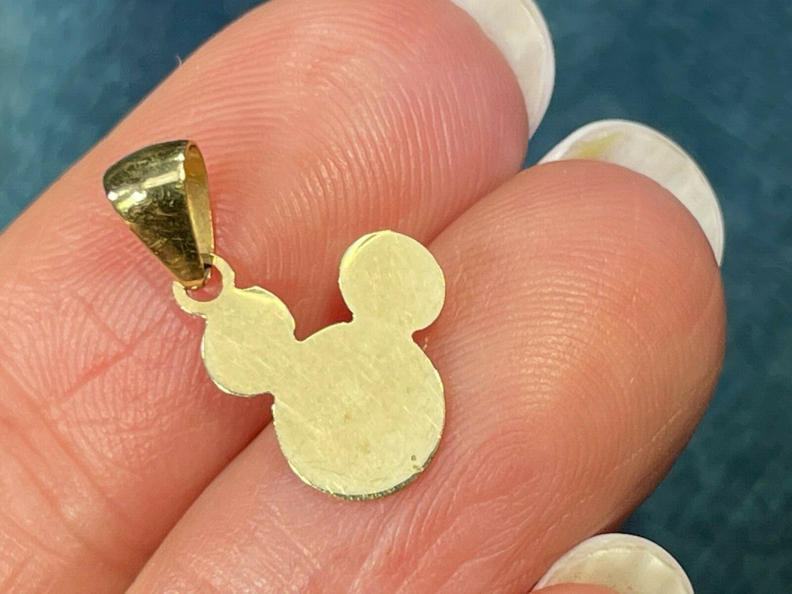 14k Yellow Gold Official DISNEY Mickey Mouse Silhouet… - Gem