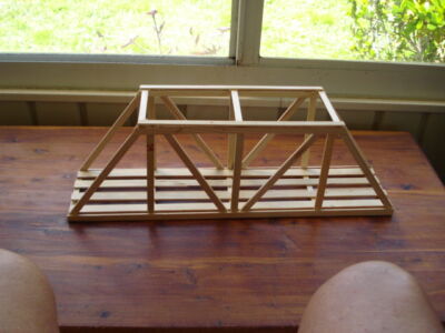 LIONEL TYPE O SCALE HEAVY DUTY WOOD TRUSS BRIDGE 20"L x 4"W x 6"H | eBay