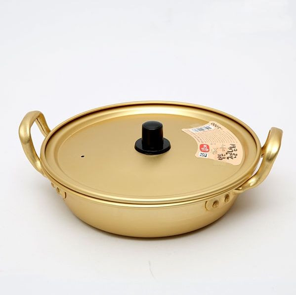 New! Korean Noodle Ramen Ramyun Jeongol Pot with Lid, Size(Flat Type 18 ...