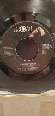 RICK SPRINGFIELD 7" 45 RPM "Human Touch" & "Alyson" VG+ Condition. | eBay