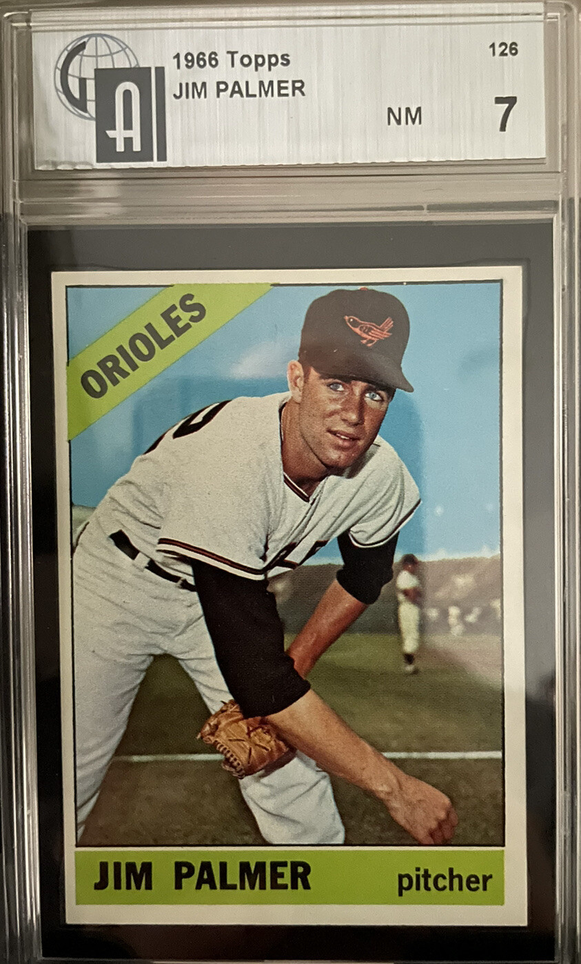1966 Topps #126 Jim Palmer Rookie - Graded GAI 7 NM Near-Mint | eBay