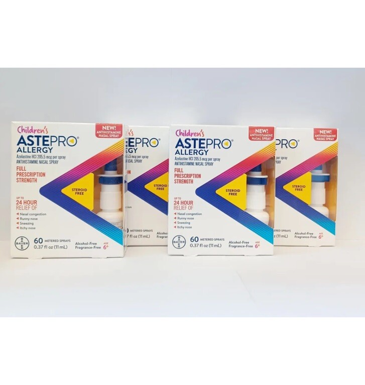 (4) Astepro Children's 24H Allergy Steroid Free Antihistamine 60 Sprays ...