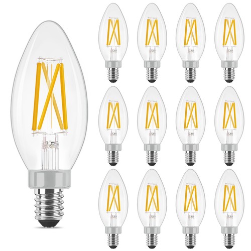 LED Candelabra B11 Candle Light 2700K Softwhite LED Bulbs 60 Watt 500 ...