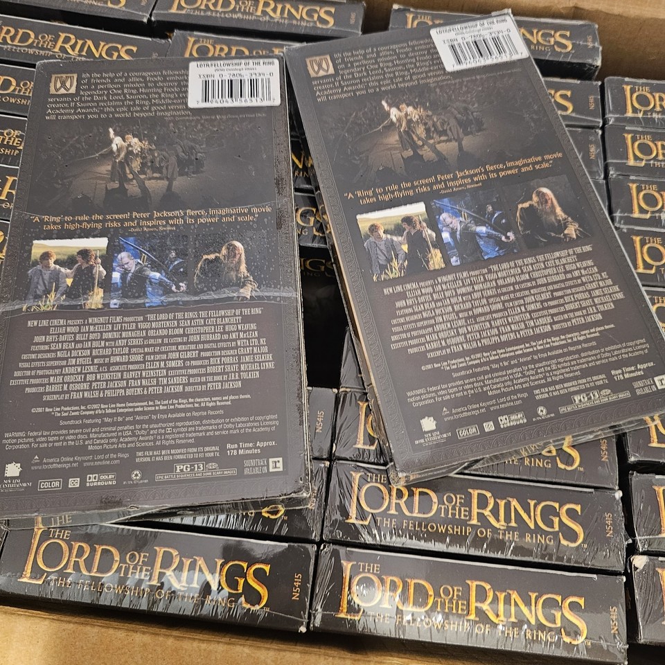 The Lord of the Rings The Fellowship of the Ring VHS (2002) w/ Original ...