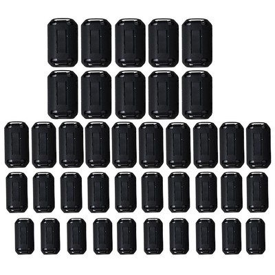 For EMI Control 40PCS Clip on Ferrite Rings Suitable for Various Cables ...
