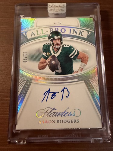 2025 Flawless Aaron Rodgers Auto Jets /20 Encased | eBay