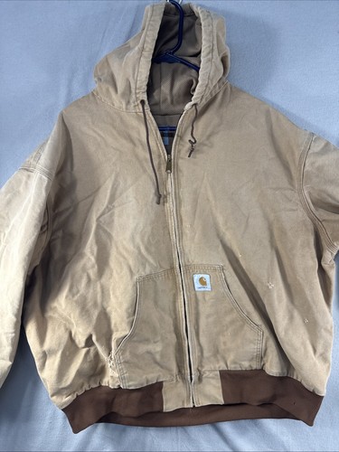 Carhartt Coat Jacket Hooded Canvas J131 Size 2XL | eBay