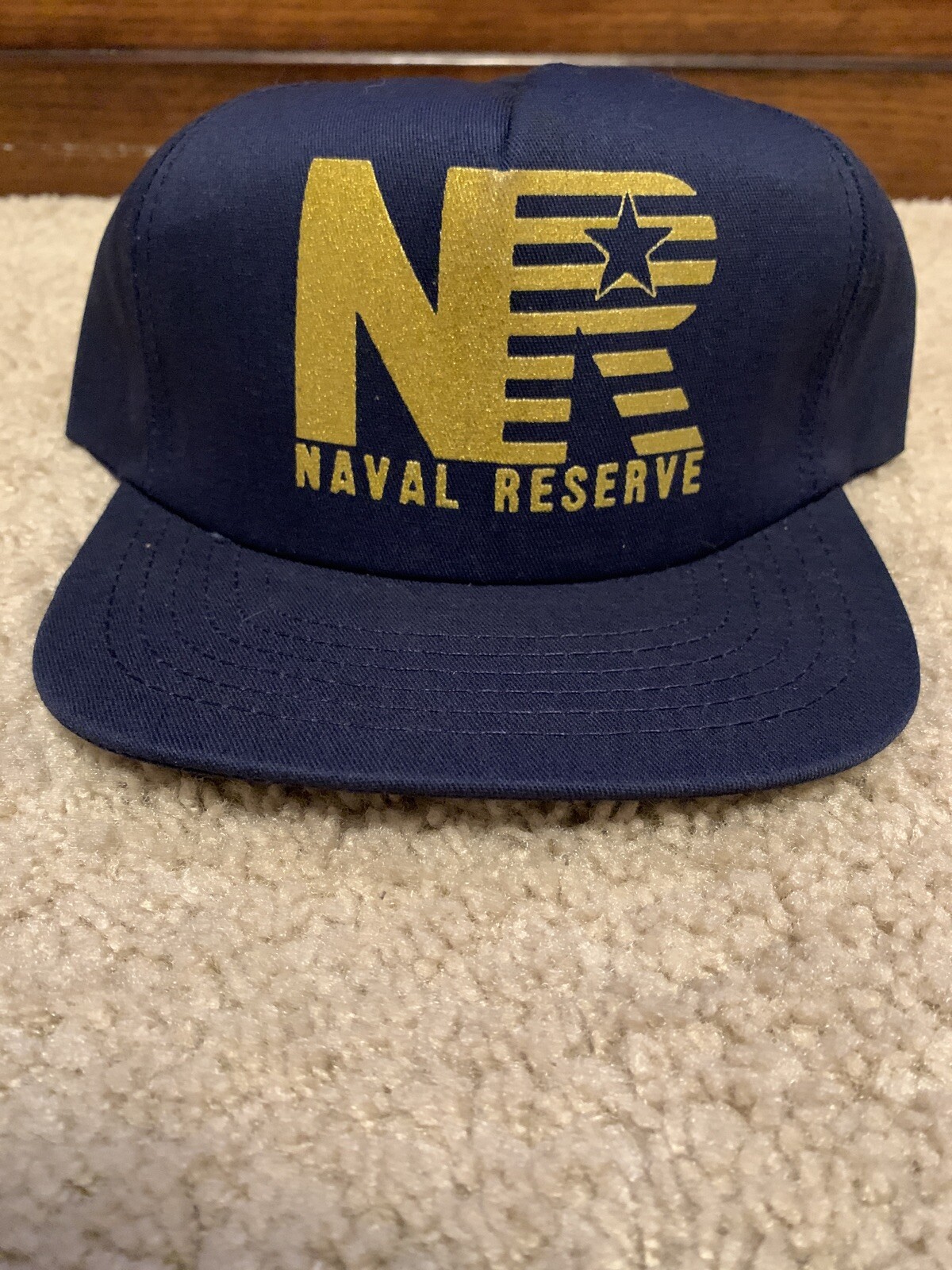 Vintage Naval Reserve Snapback Trucker Hat Made In Th… - Gem