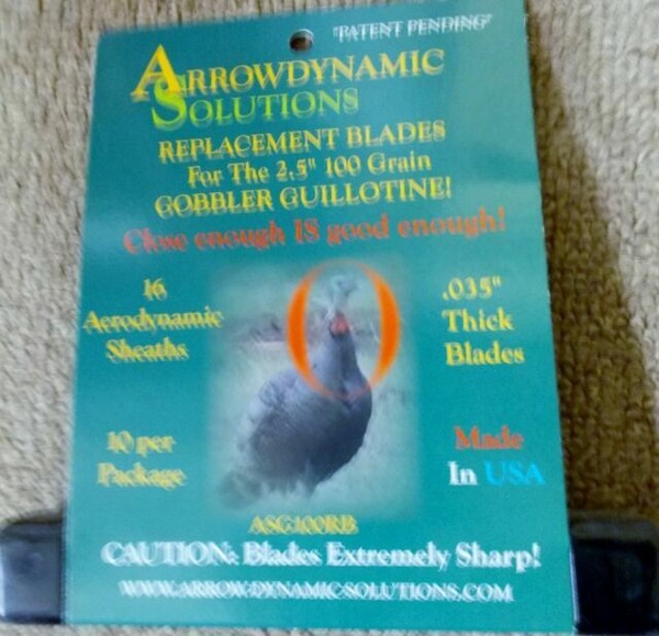 Arrowdynamic Broadheads Asg100rb Gobbler Guillotine 100gr Replacement ...