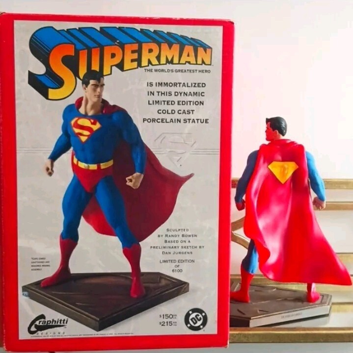 Vintage 1993 Randy Bowen Superman Statue,Limited#4143/6100 Seinfeld ...