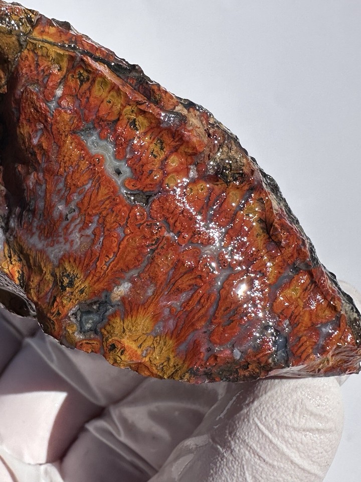 125 Grams___RARE Wingate Pass Plume Agate Rough (a.k.a. Death Valley ...