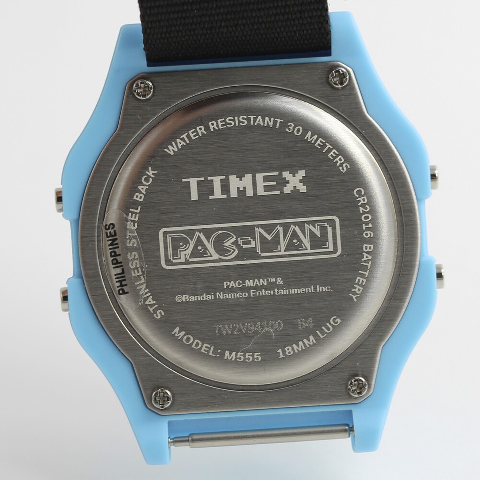 TIMEX TIMEX TW2V94100 PAC MAN Digital Chronograph Quartz Digital Black ...