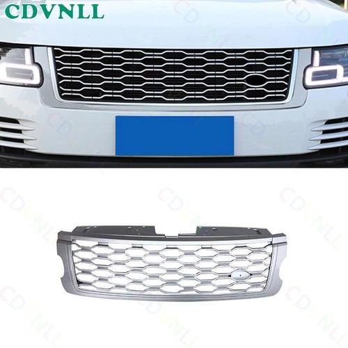 For Range Rover L405 2018-22 Matte Silver Upper Center Mesh Grille ...