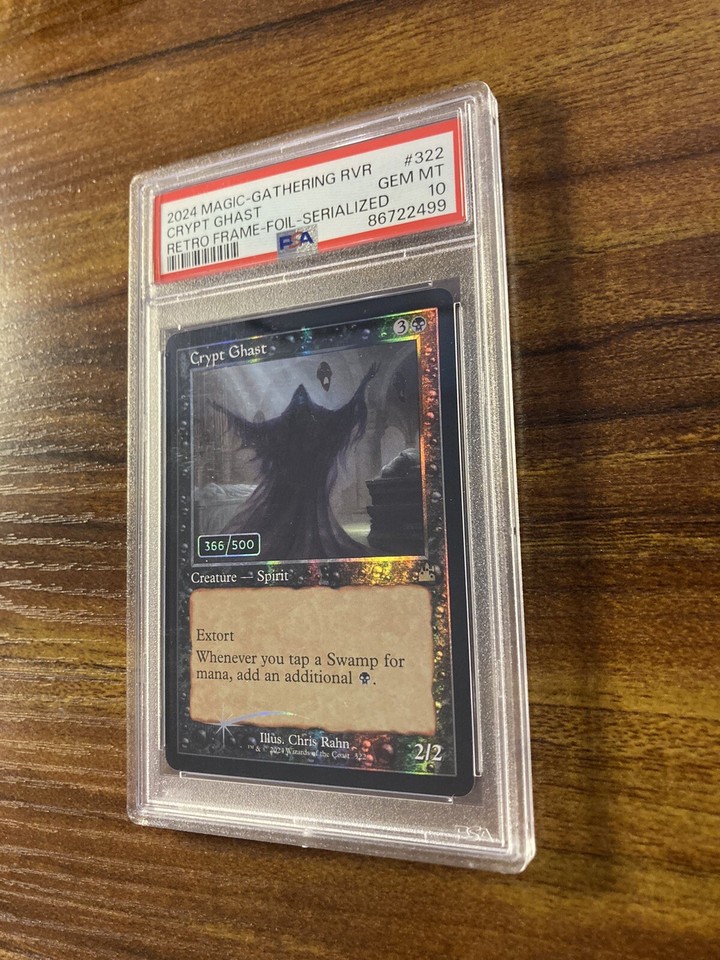 MTG CRYPT GHAST Serialized Retro FOIL RVR PSA 10 GEM MINT RARE Creature ...