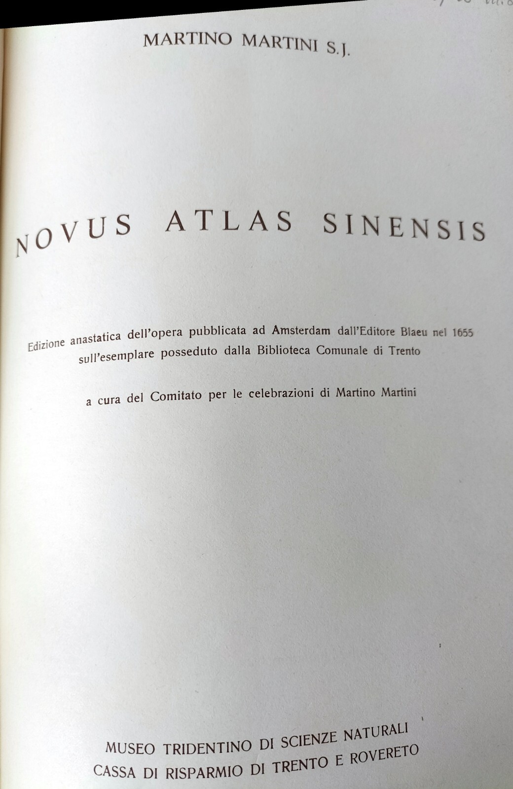 Novus Atlas Sinensis Martino Facsimile Edition 1655 1981 Illustrated ...