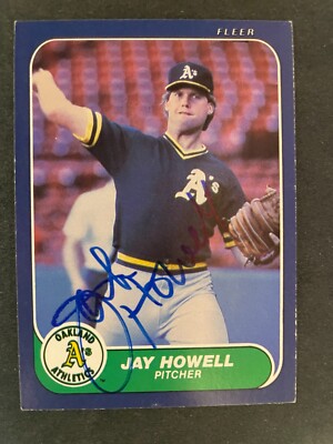 1986 Fleer SIGNED: Jay Howell, A's #421 | eBay
